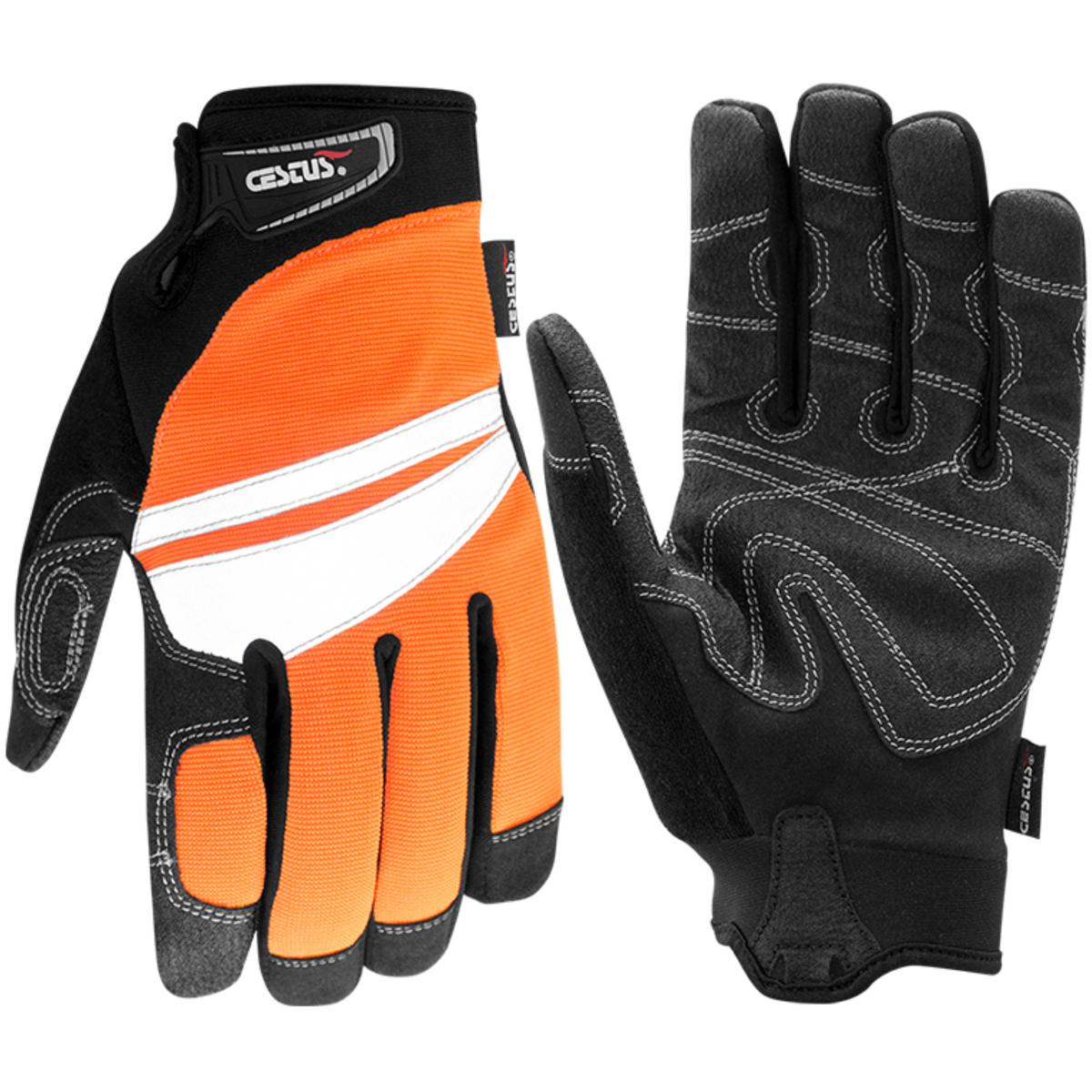 Hi-Visibility Work Gloves, Performance Fit. — Cestus